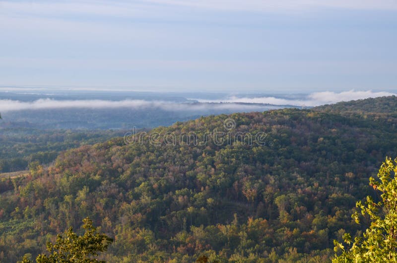 View from Atop Morrow Mountain Overlook. Looking Over the Valley Below ...