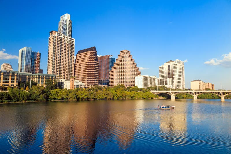 View of Austin, Downtown Skyline Stock Image - Image of modern, sunny ...