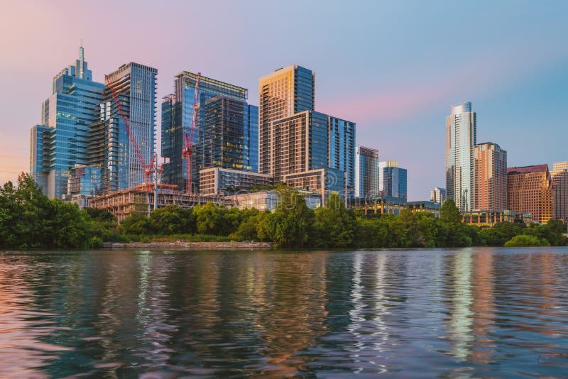 View of Austin, Texas in USA Downtown Skyline. Stock Photo - Image of ...