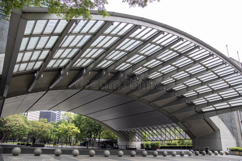 View of Ayala Triangle Gardens in Manila Editorial Stock Image - Image ...