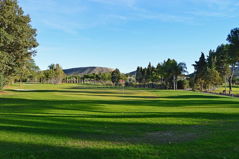 Golf Green, Fairway at a Very Lush and Green Golf Club Stock Photo ...