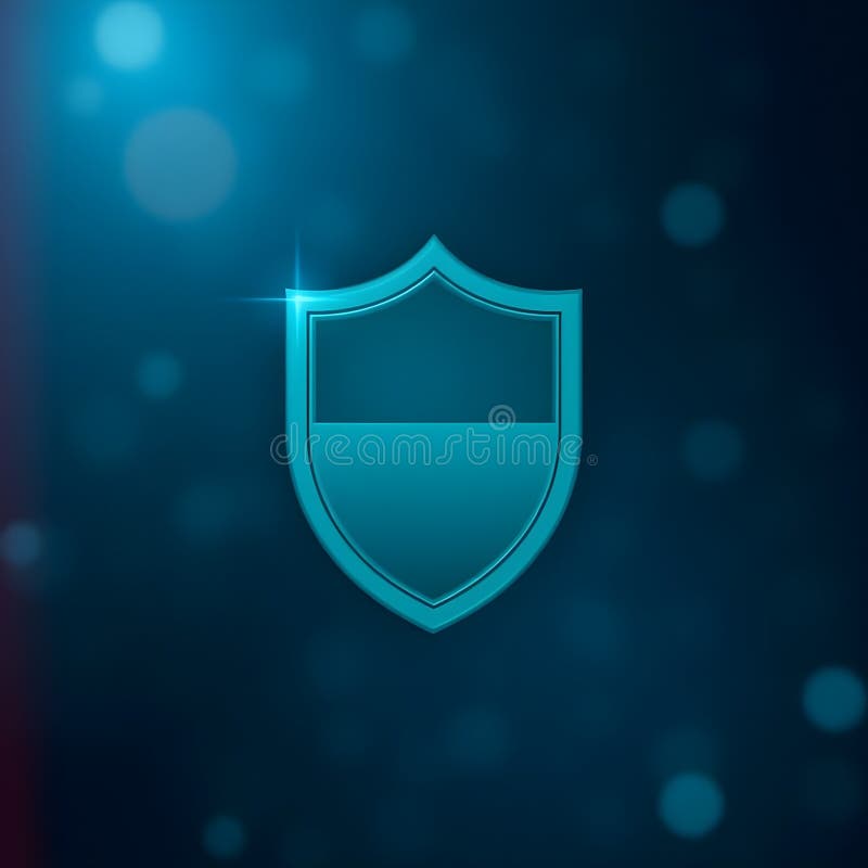 A Background with a Stylized Shield or Emblem Stock Illustration ...