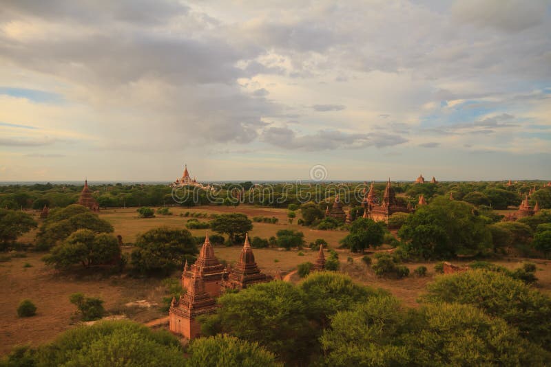 View of bagan stock photo. Image of temples, background - 44213288