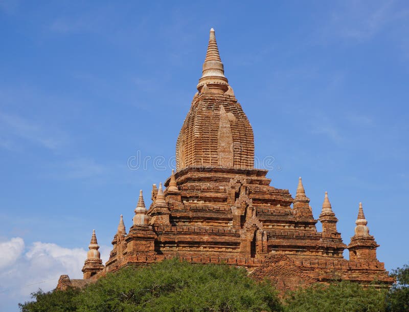 View of Bagan Temples, Myanmar Stock Photo - Image of field, landscape ...