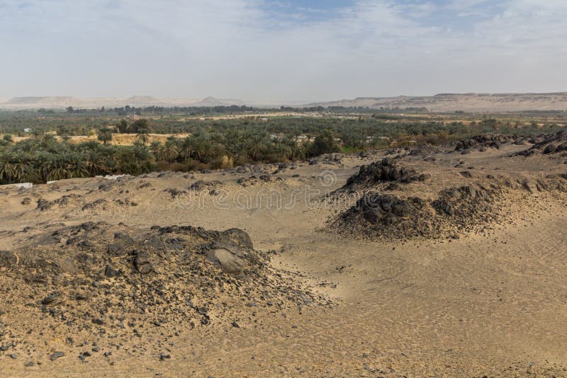 View of Bahariya Oasis, Egy Stock Image - Image of scenic, travel ...