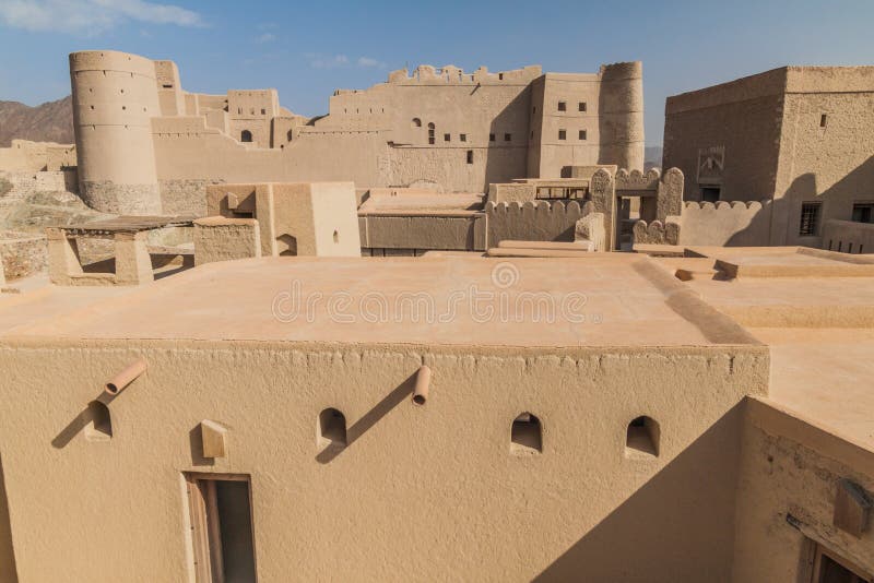 View of Bahla Fort, Om stock image. Image of desert - 187516725