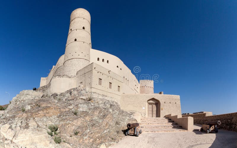 View of Bahla Fort, Om stock image. Image of sultanate - 187519435