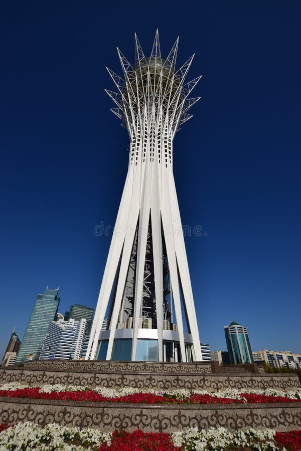 A View of the BAITEREK Tower in Astana Editorial Photography - Image of ...