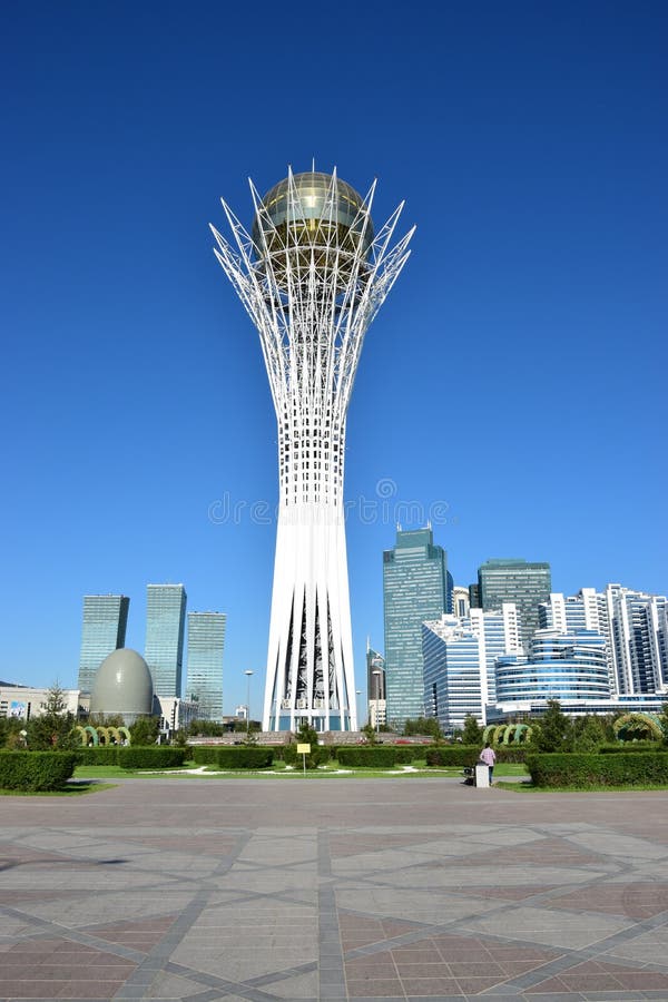 A View of the BAITEREK Tower in Astana Editorial Stock Photo - Image of ...