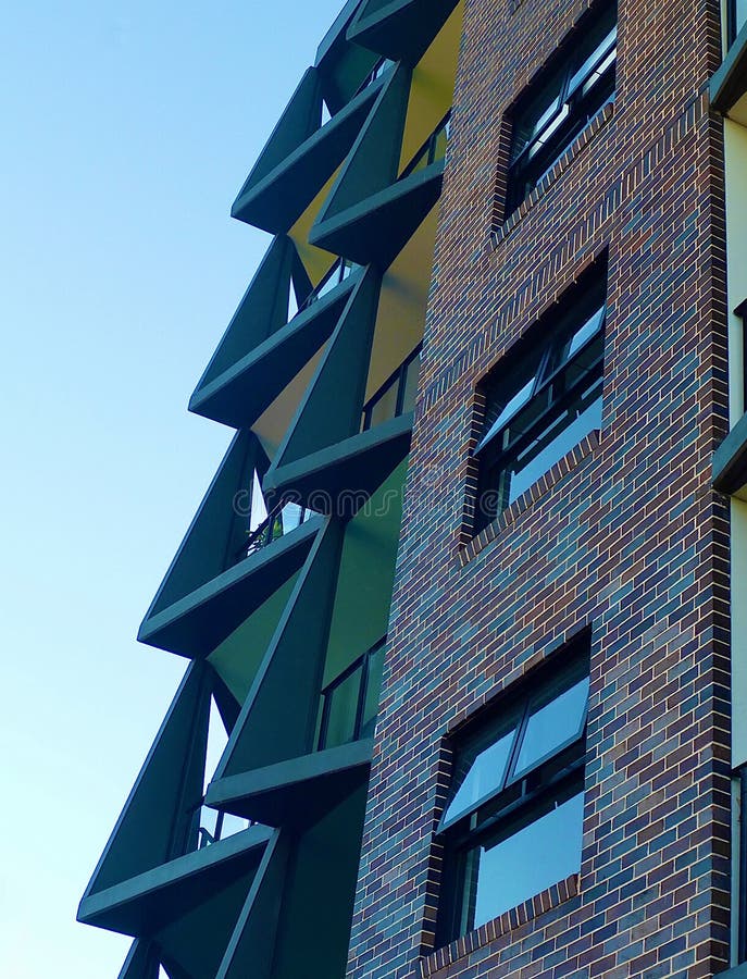 A View of Balconies on a Modern Apartment Building Editorial Photo ...