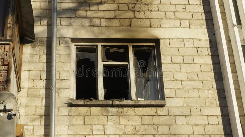 Window on Fire stock image. Image of fire, danger, flame - 82085285