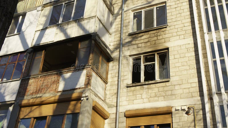 Window on Fire stock image. Image of fire, danger, flame - 82085285