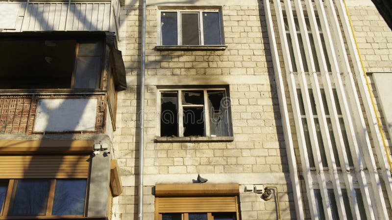 Window on Fire stock image. Image of fire, danger, flame - 82085285