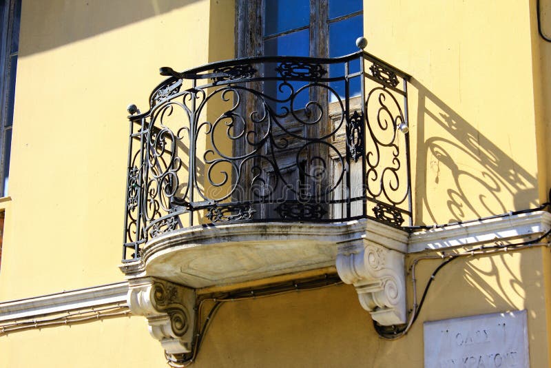 View of the Balcony of an Old House in Athens, Greece Editorial Image ...