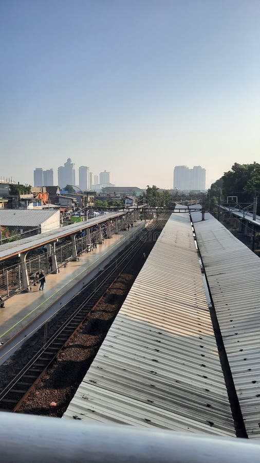 View from the Balcony of the Train Station Stock Image - Image of ...