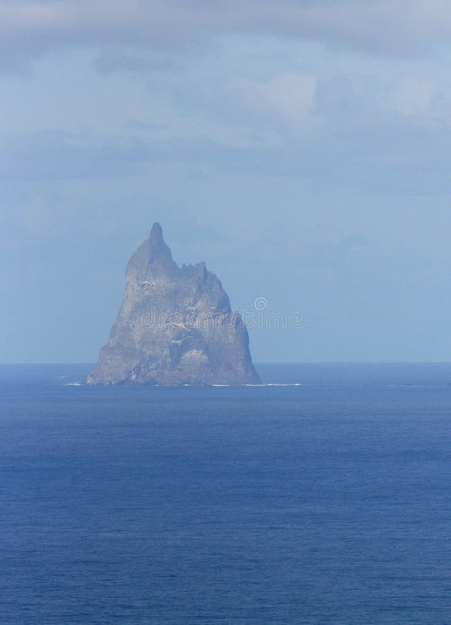View of Balls Pyramid stock photo. Image of massive, mountain - 72424662