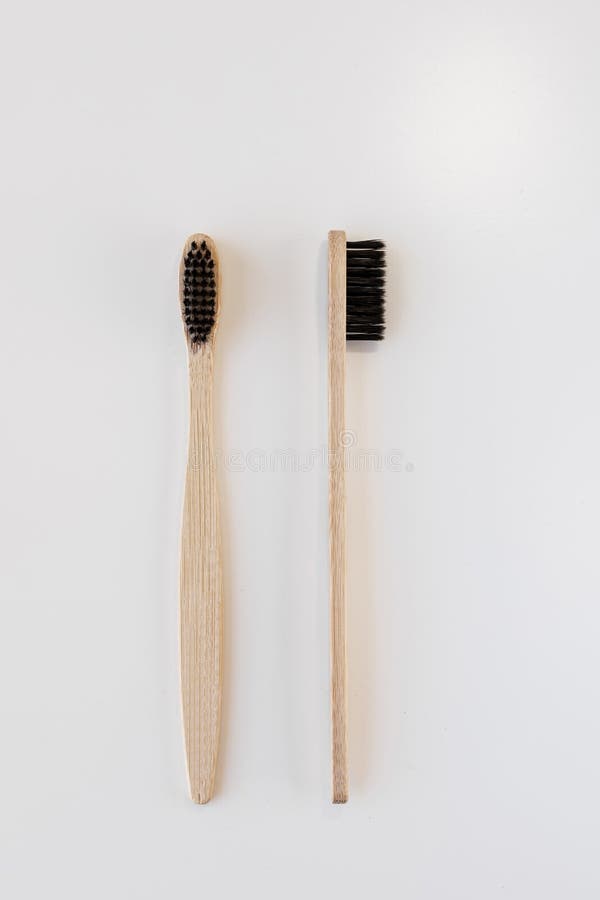 View of Bamboo Toothbrush Front and Side. Stock Photo - Image of fresh ...
