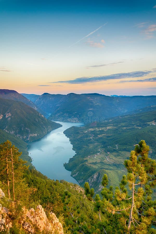 View of the Banjska Stena Tara Mountain Landscape with the Sunrise ...