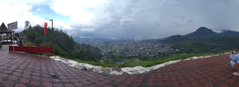 View of Banyak Mountain of Paralayang Stock Image - Image of wood, view ...