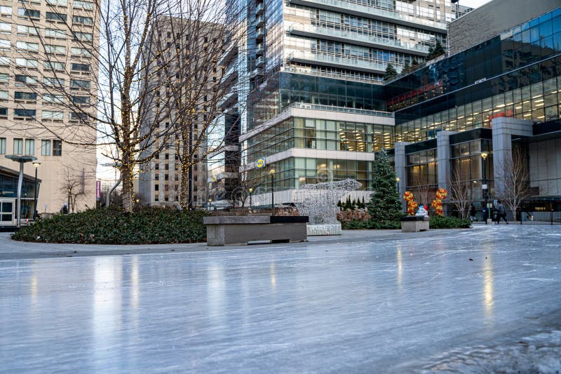 View of the Barbara Ann Scott Ice Trail in College Park. Editorial ...