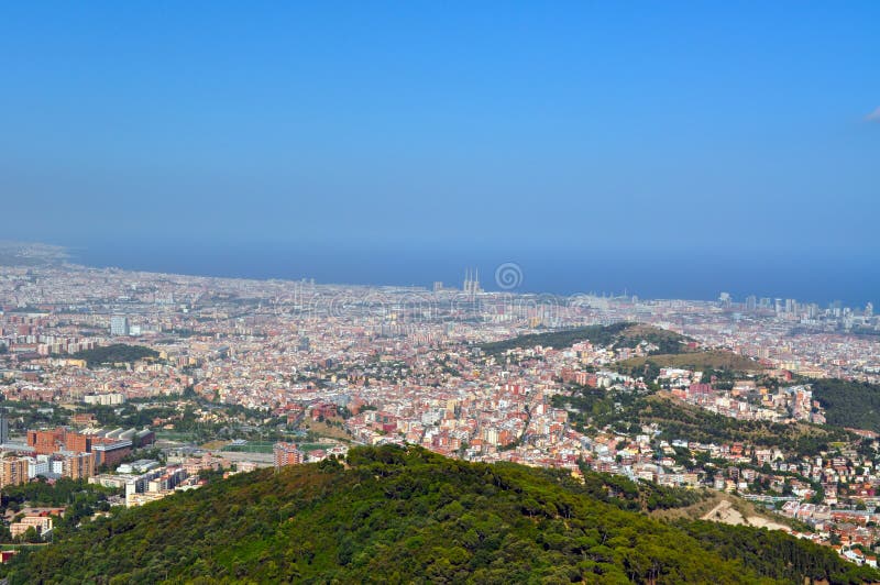 View of Barcelona stock image. Image of spain, landscape - 25893009