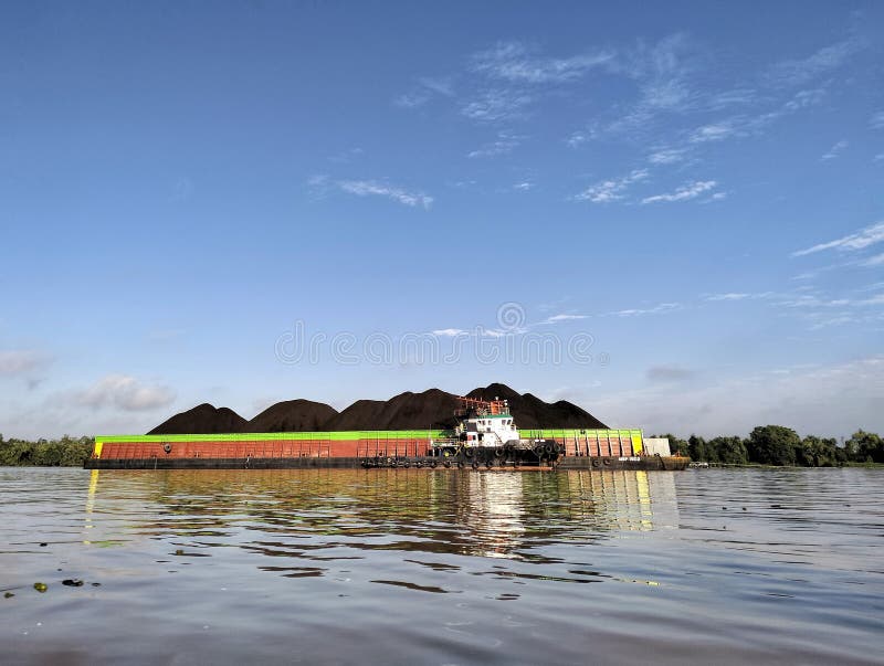 View of the Barito River, Kapuas, Central Kalimantan. June 9, 2023 ...