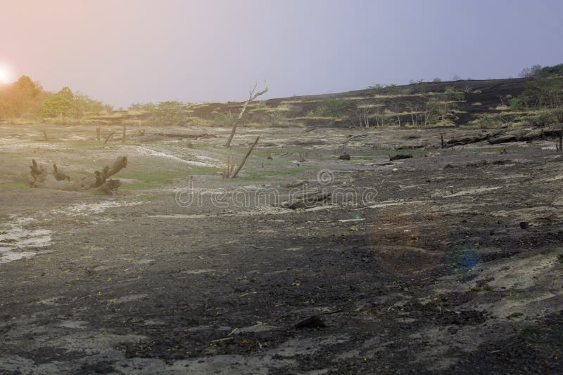 The View of the Barren Mountains Stock Image - Image of ground, ntichka ...