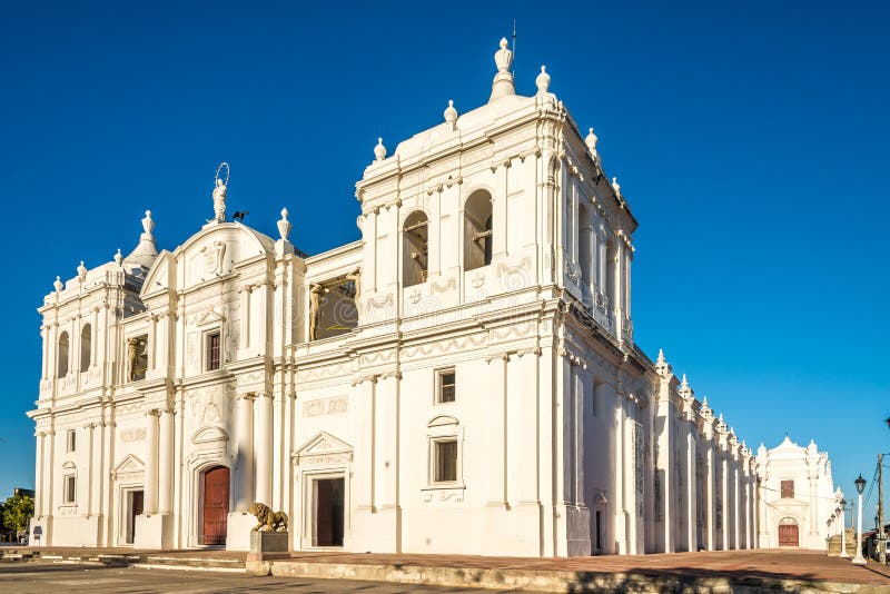 View at the Basilica of Assumption of the Blessed Virgin Mary in Leon ...