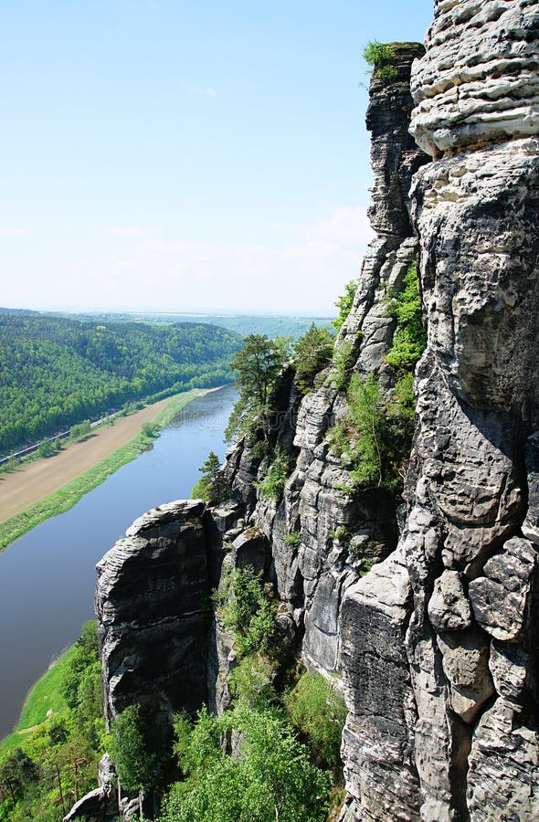 Elbe Valley near Dresden stock image. Image of stone, reserve - 359761