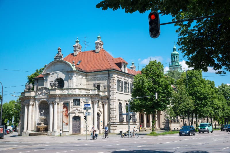 View of the Bavarian National Museum in Munich, Germany Editorial ...
