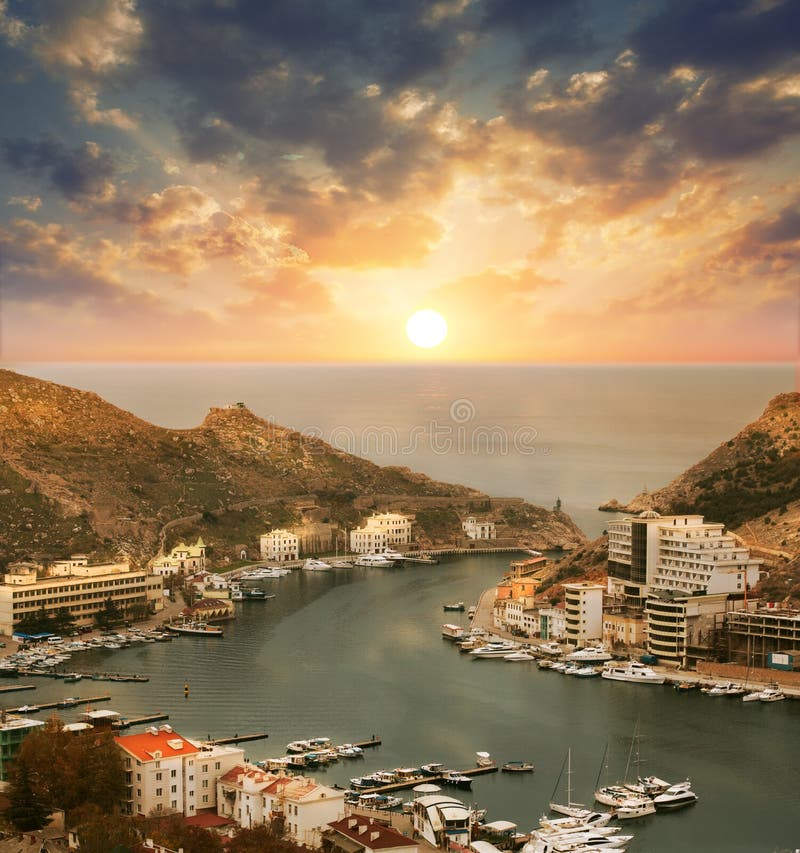 View of the Bay of Balaklava Stock Image - Image of ukraine, nature ...