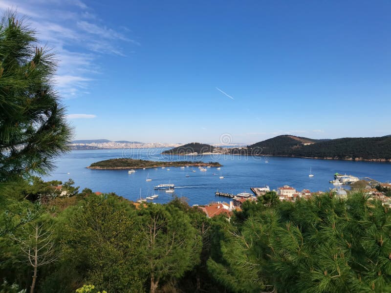 The View on the Bay of the Prince Islands the Early Spring Stock Photo ...