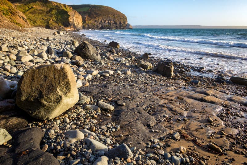 View of the Beach at Druidston Haven in Pembrokeshire Stock Photo ...