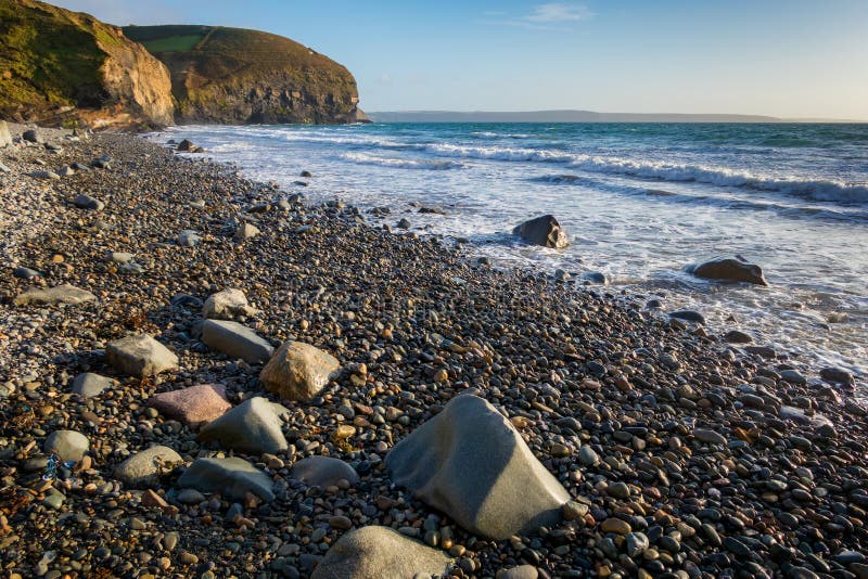 View of the Beach at Druidston Haven in Pembrokeshire Stock Photo ...