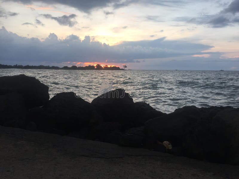 View from the beach stock photo. Image of view, hotter - 263963844