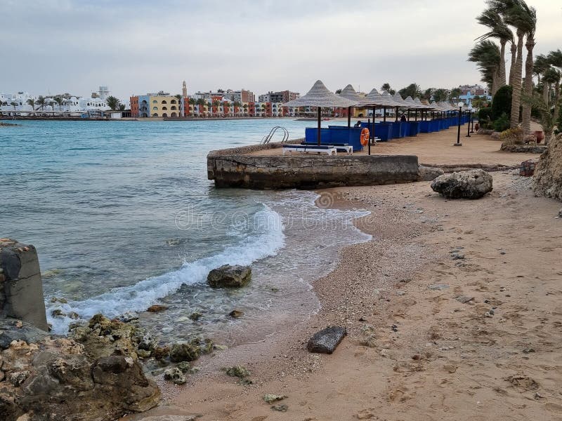 View of the Beach in Hurghada. Stock Image - Image of outdoor, arabia ...