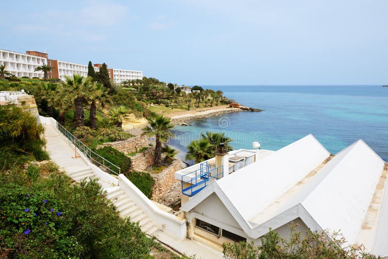 The View on Beach of Luxury Hotel Stock Image - Image of luxury, island ...