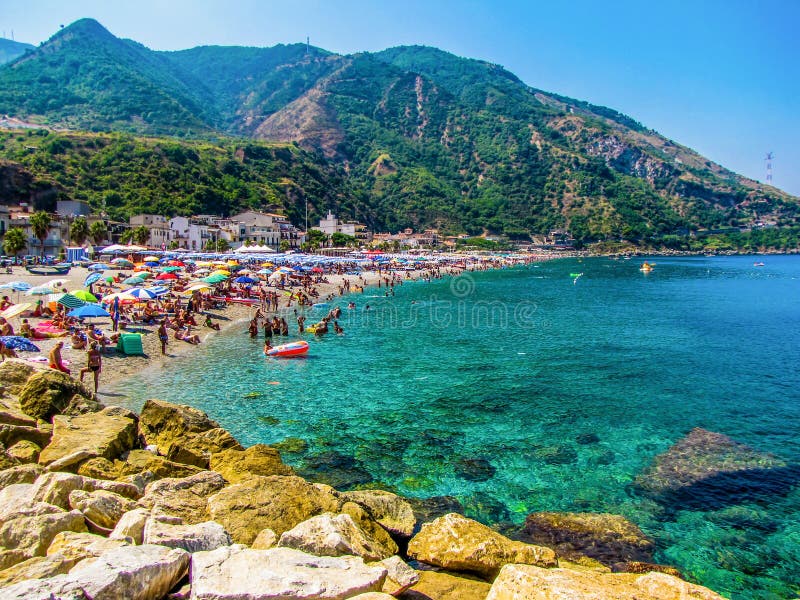 View of the Beach in Scilla, Calabria, Italy Editorial Stock Image ...