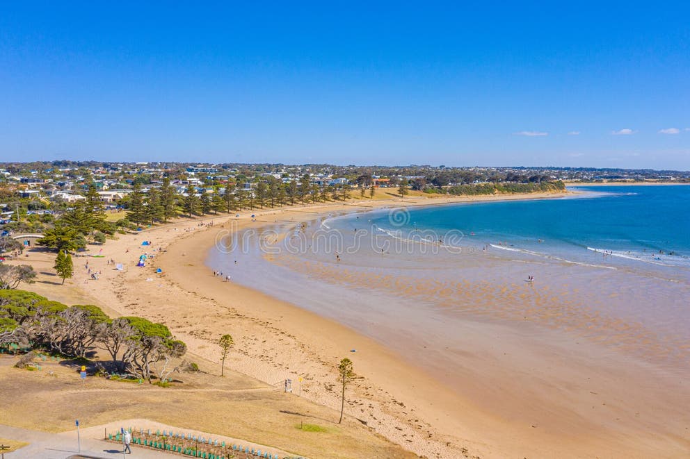 View of a Beach at Torquay, Australia Stock Photo - Image of ocean ...