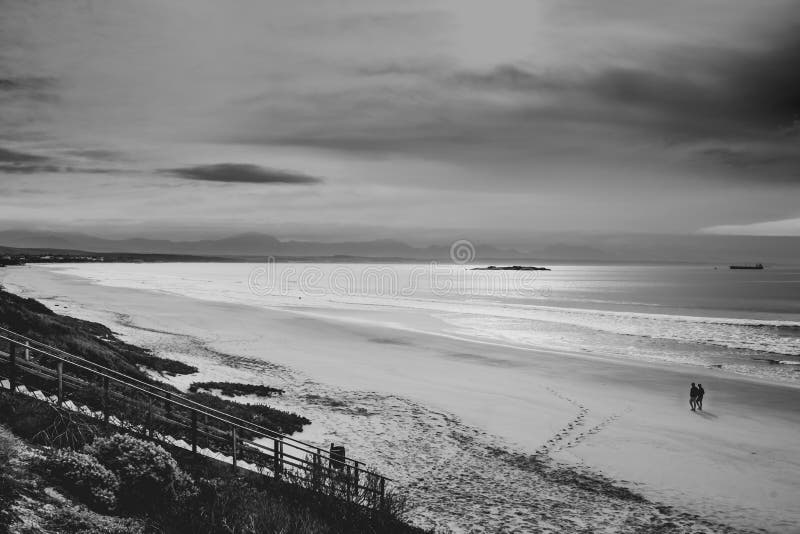View on a Beach from a View Point on a Beach in Mossel Bay Stock Image ...