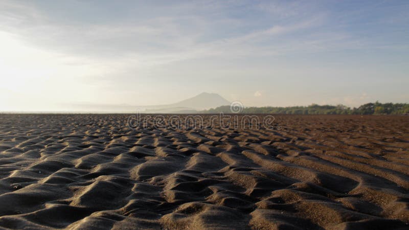 The View of the Beach Where the Water is Receding Like a Desert Stock ...