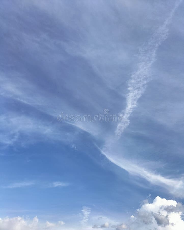 Unique Cloud Motif in the Blue Sky Stock Photo - Image of cloud, shape ...