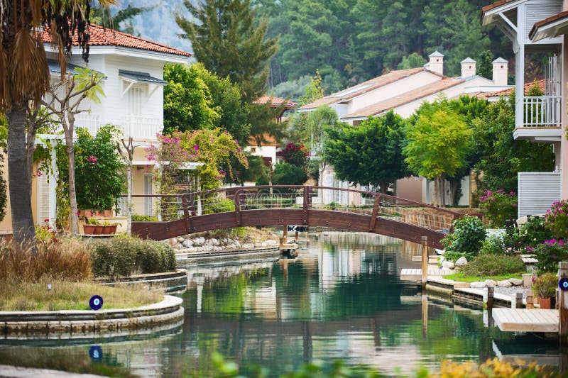 Gocek Town stock image. Image of forest, marina, sailboat - 43500891