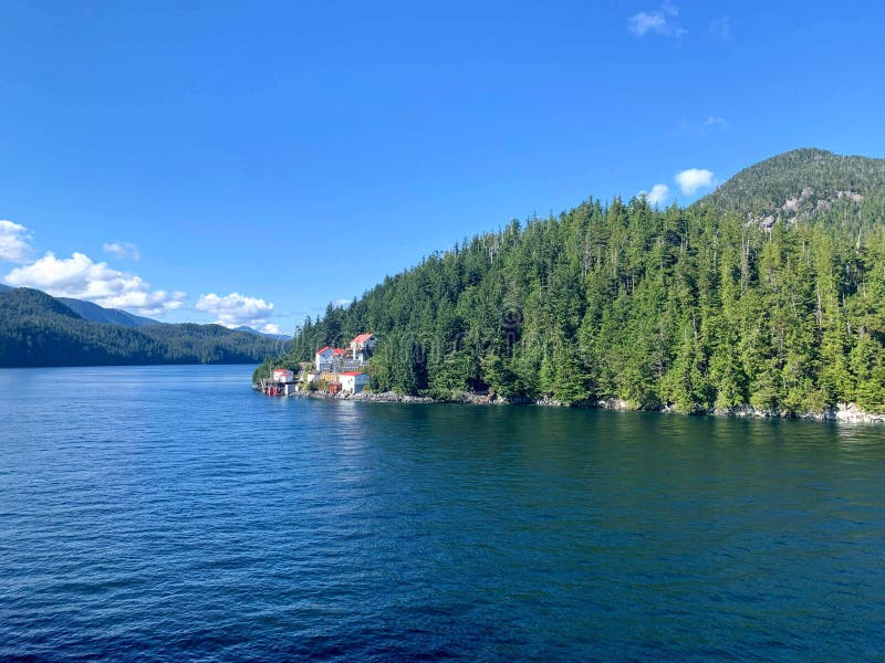 A View of a Beautiful Lighthouse in a Remote Location Surrounded by ...