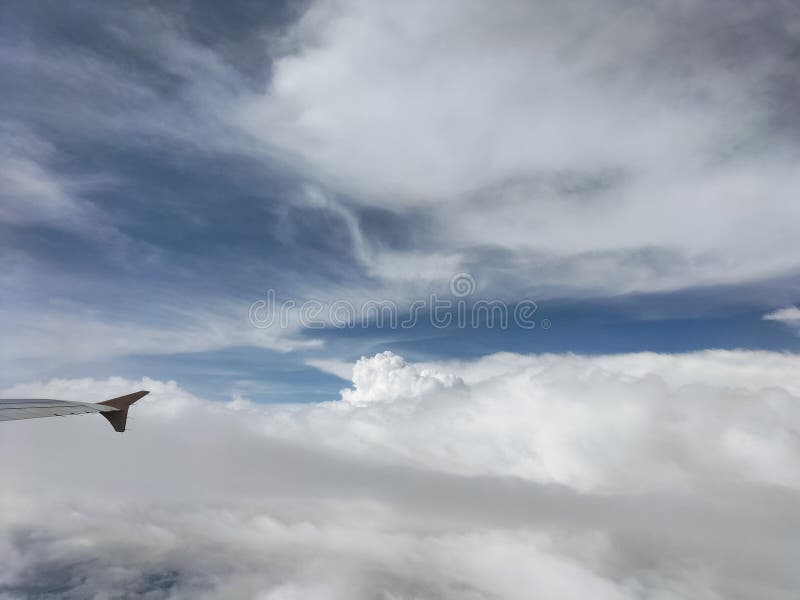View of Beautiful Massive Cloud Layer, Known As Cumulonimbus Type, Seen ...