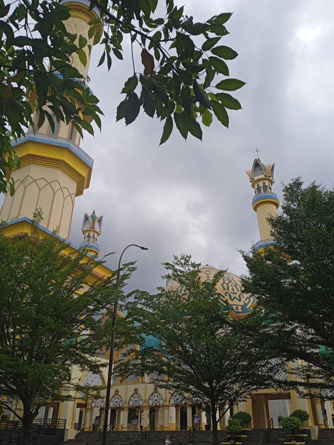 Beautiful Mosque Building Architecture Stock Photo - Image of jungle ...