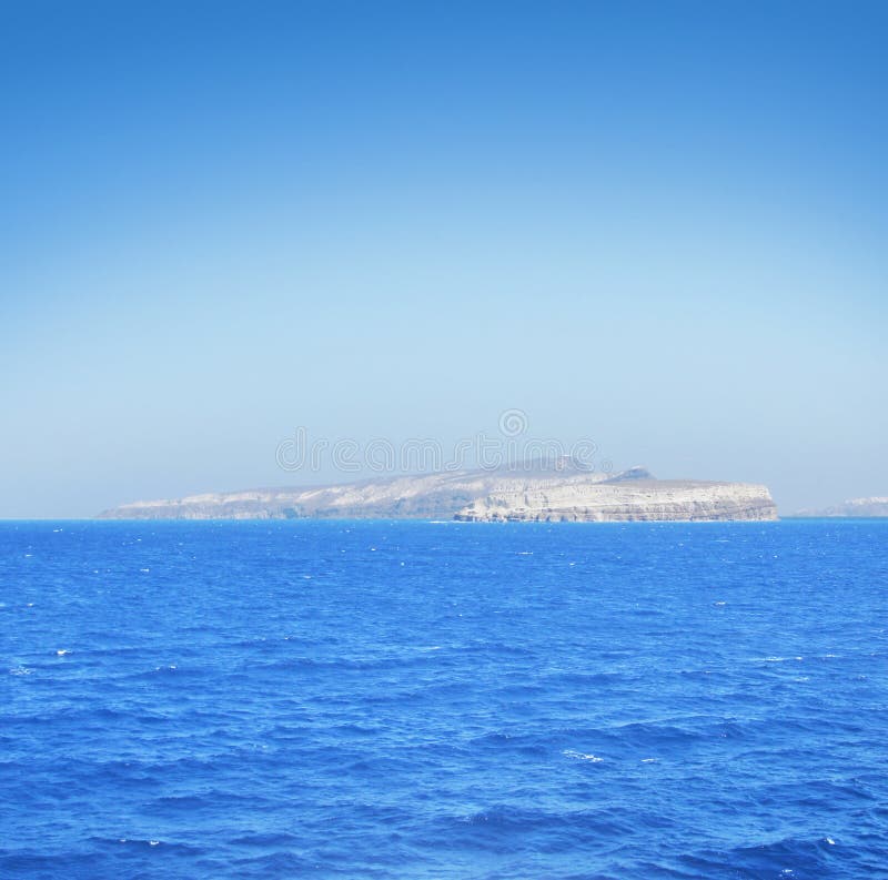 View of Beautiful and Peaceful Mediterranean Sea with Islands Stock ...