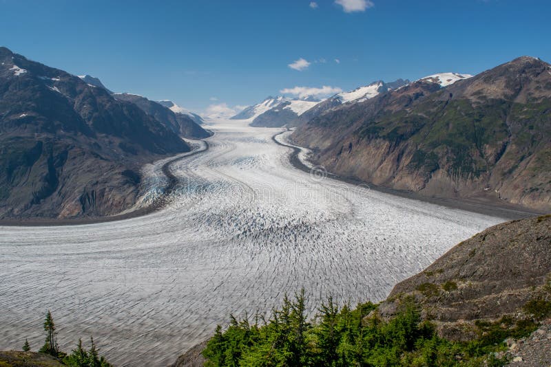 Salmon Glacier, Alaska stock photo. Image of british, roadside - 914070