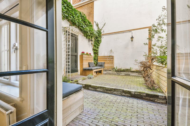 Beautiful veranda design stock image. Image of building - 248671367