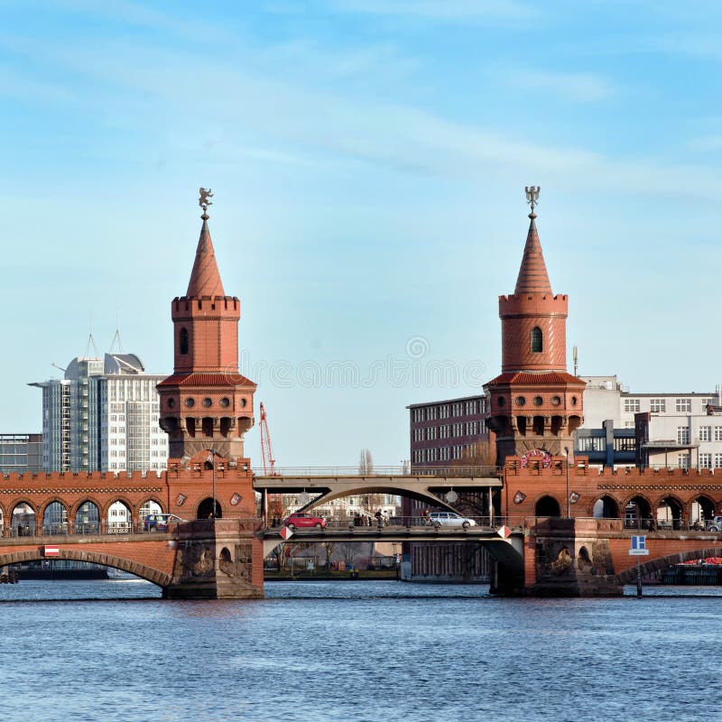 Red Bridge in Berlin Germany Stock Image - Image of beauty, city: 31669047